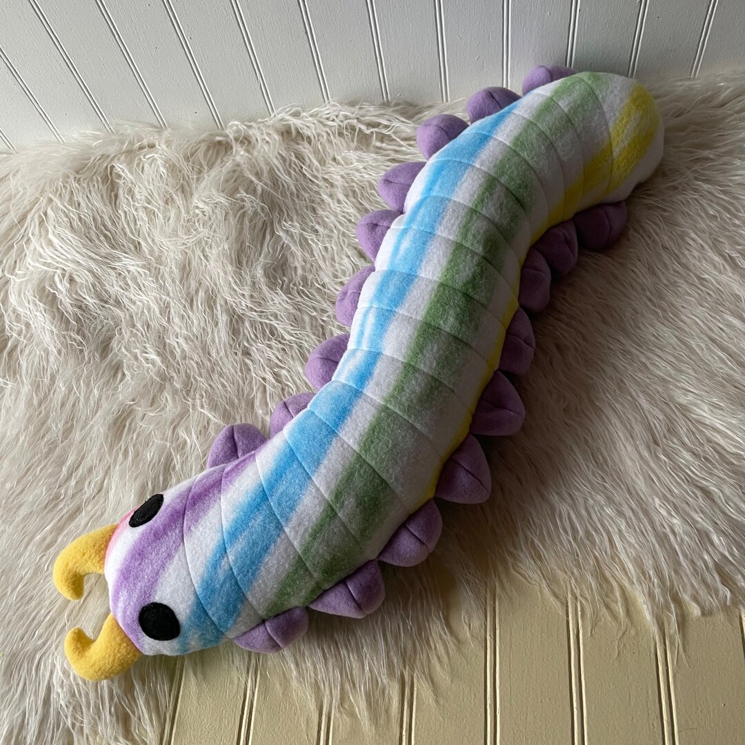 Spring Rainbow Centipede Plush, Centipede Plush, Striped Centipede - Etsy