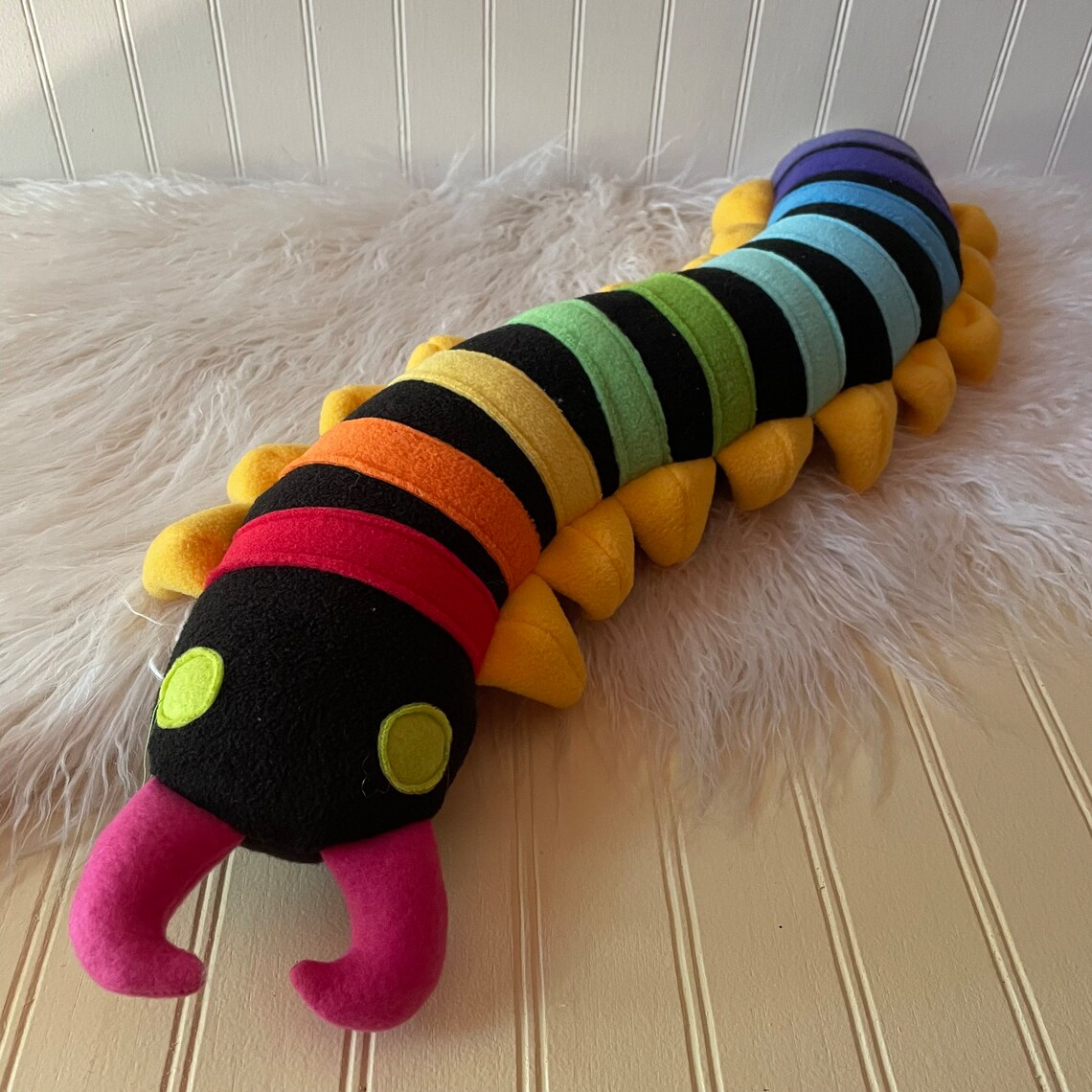 Rainbow Centipede Plush Centipede Toy Plush Bug Plush - Etsy