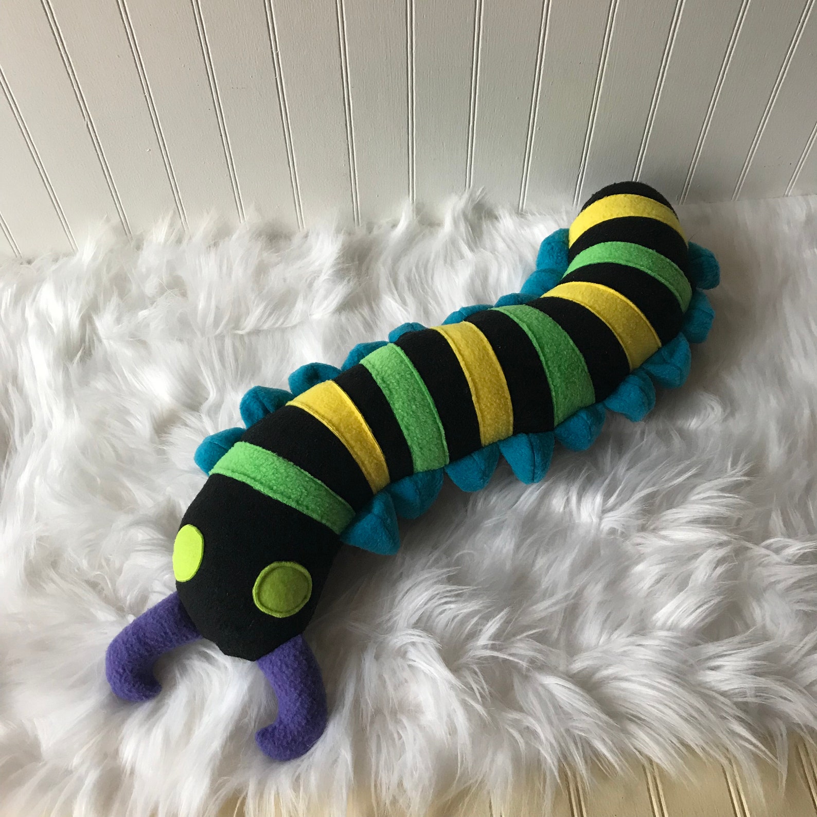 Stripey Centipede Plush Centipede Toy Plush Bug Plush | Etsy