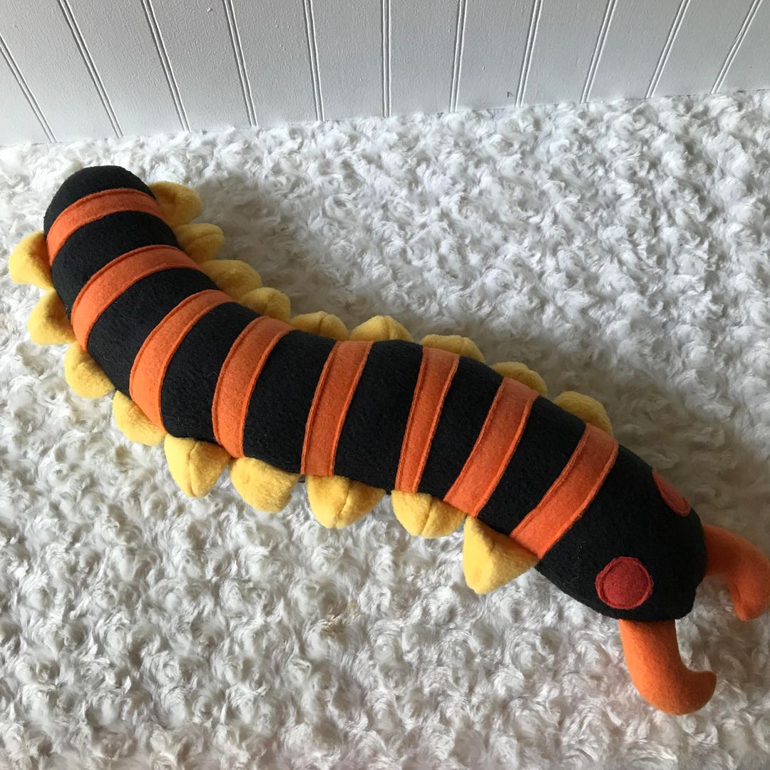 Stripey Centipede Plush, Centipede Toy, Plush Bug, Plush Insect ...