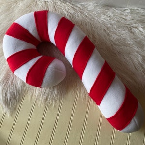 Candy Cane Pillow, Christmas Pillow, Christmas Plush, Candy Cane Plush ...