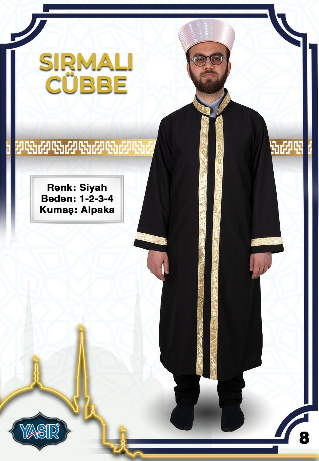 New Men's Bisht Cloak Arab Dress Thobe Islam Robe for Imam, Eid ...