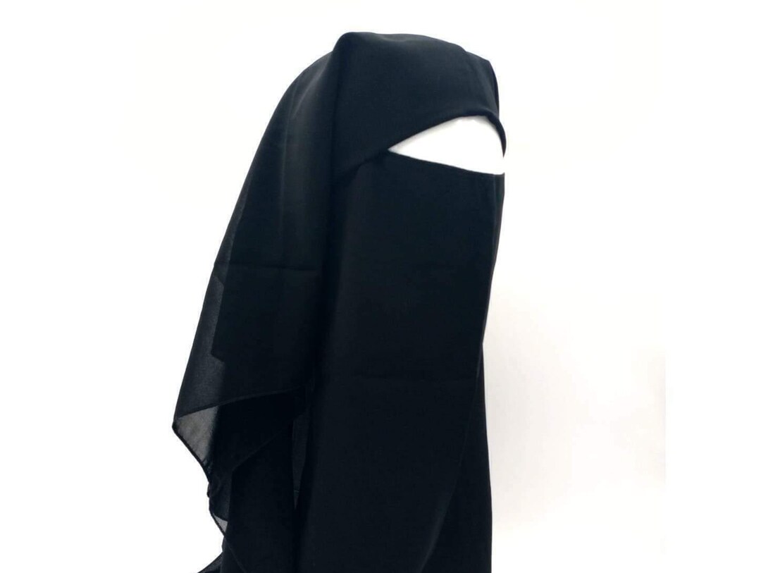 Quality Fabrics Niqab Veil Burka Soft and Comfortable Full Face Single ...