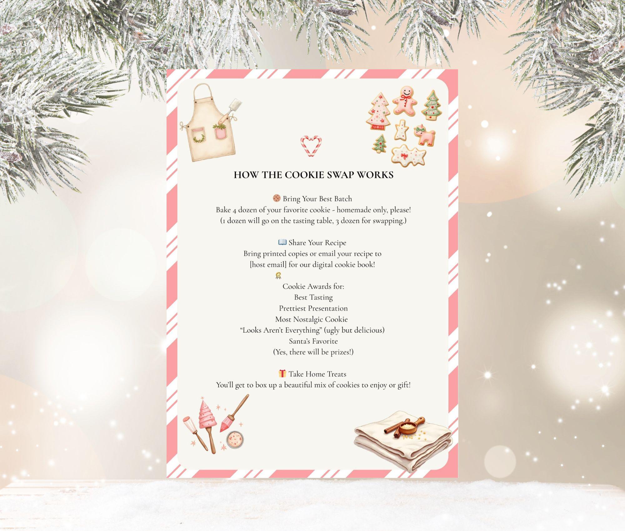 Christmas Cookie Swap Party Bundle | Printable Event Kit With Invite ...