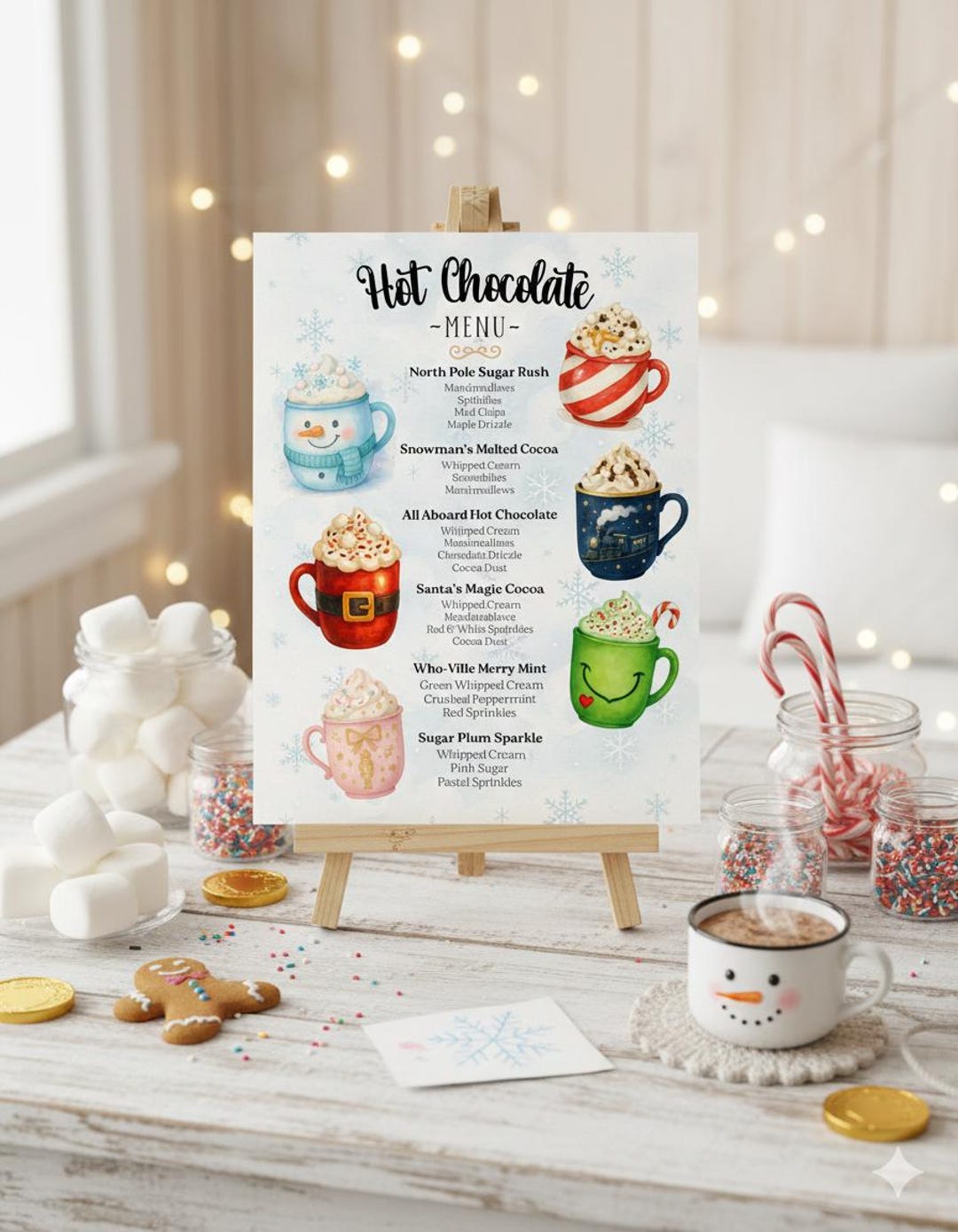 Holiday Hot Chocolate Bar Menu | Christmas Movie Inspired Cocoa Recipes ...