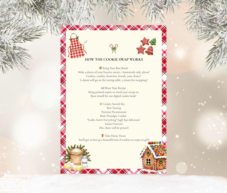 Christmas Cookie Exchange Party Bundle | Printable Event Kit With ...
