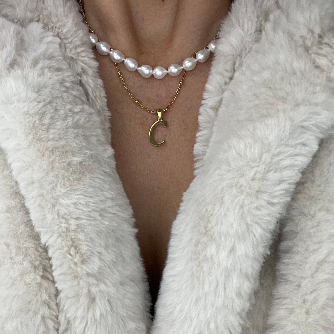 Mean Girls Movie Necklace Gold Chain With Initial Charm Gold Initial ...