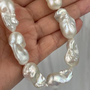 Baroque Pearl Necklace: Gold Pave Lock, Hand-knotted Bridal Jewelry - Etsy