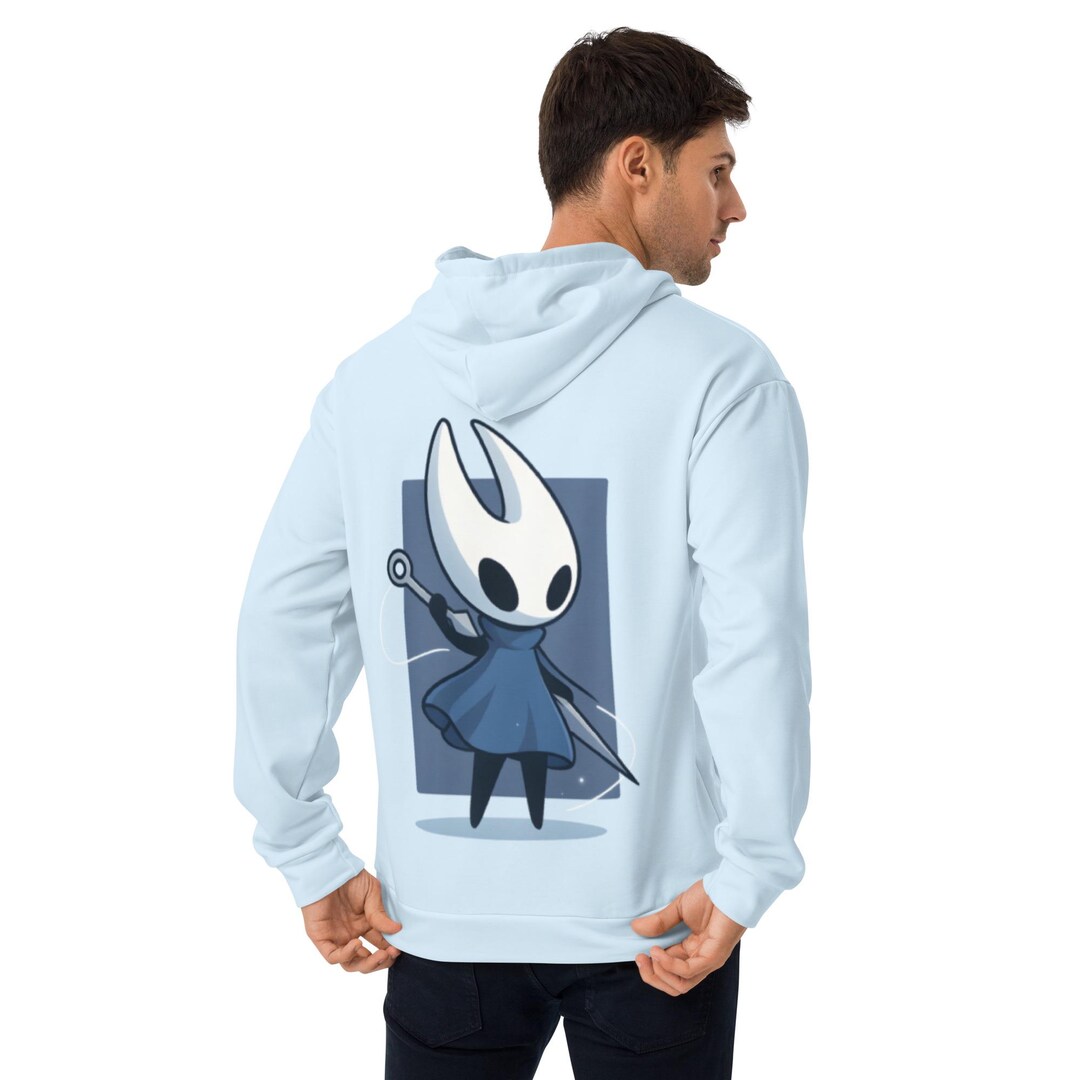 Chibi Hornet Blue Hoodie – Hollow Knight Inspired Indigo Gamer Hoodie ...