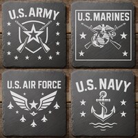 Lest We Forget - Remembrance Day Design Coasters - Set of Four - 90mm X ...