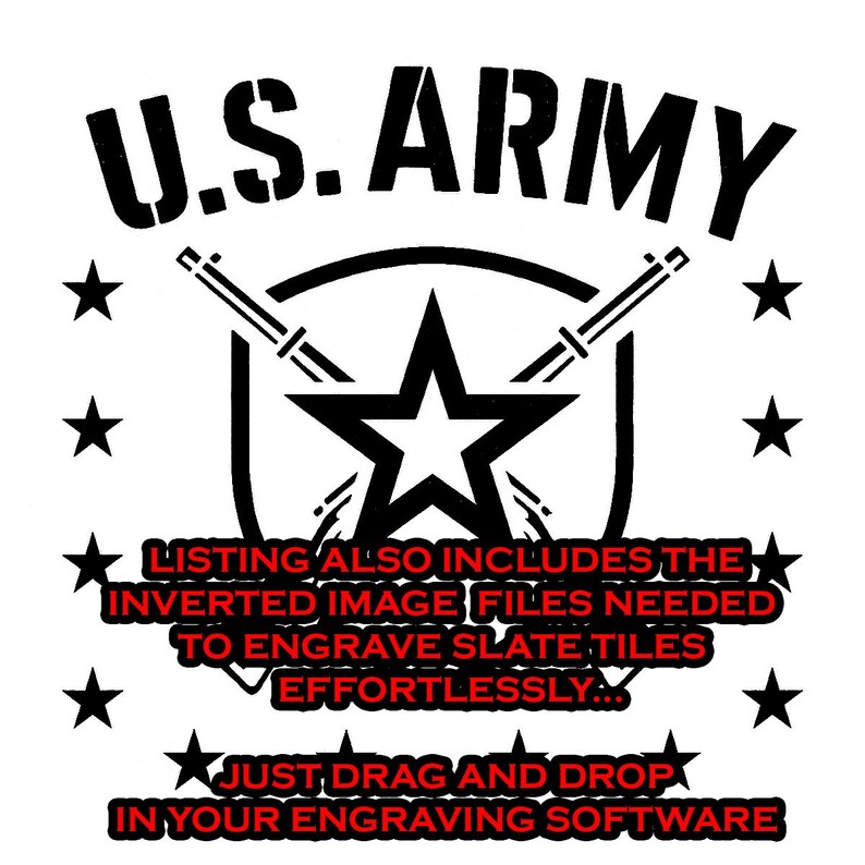 Military Branch Digital Files for Engraving Slate Coasters (PNG) - Etsy
