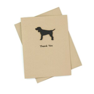 Dog Thank You Notecard | Handmade Generic Dog Thank You Greeting Card ...