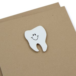 Kraft Brown Tooth Thank You 10 Pack Notecards | Handmade Dentist ...