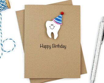 Dentist Birthday Card - Etsy