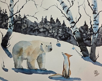 ACEO Print Aceo Limited Edition Art Card Watercolor Painting Landscape ...