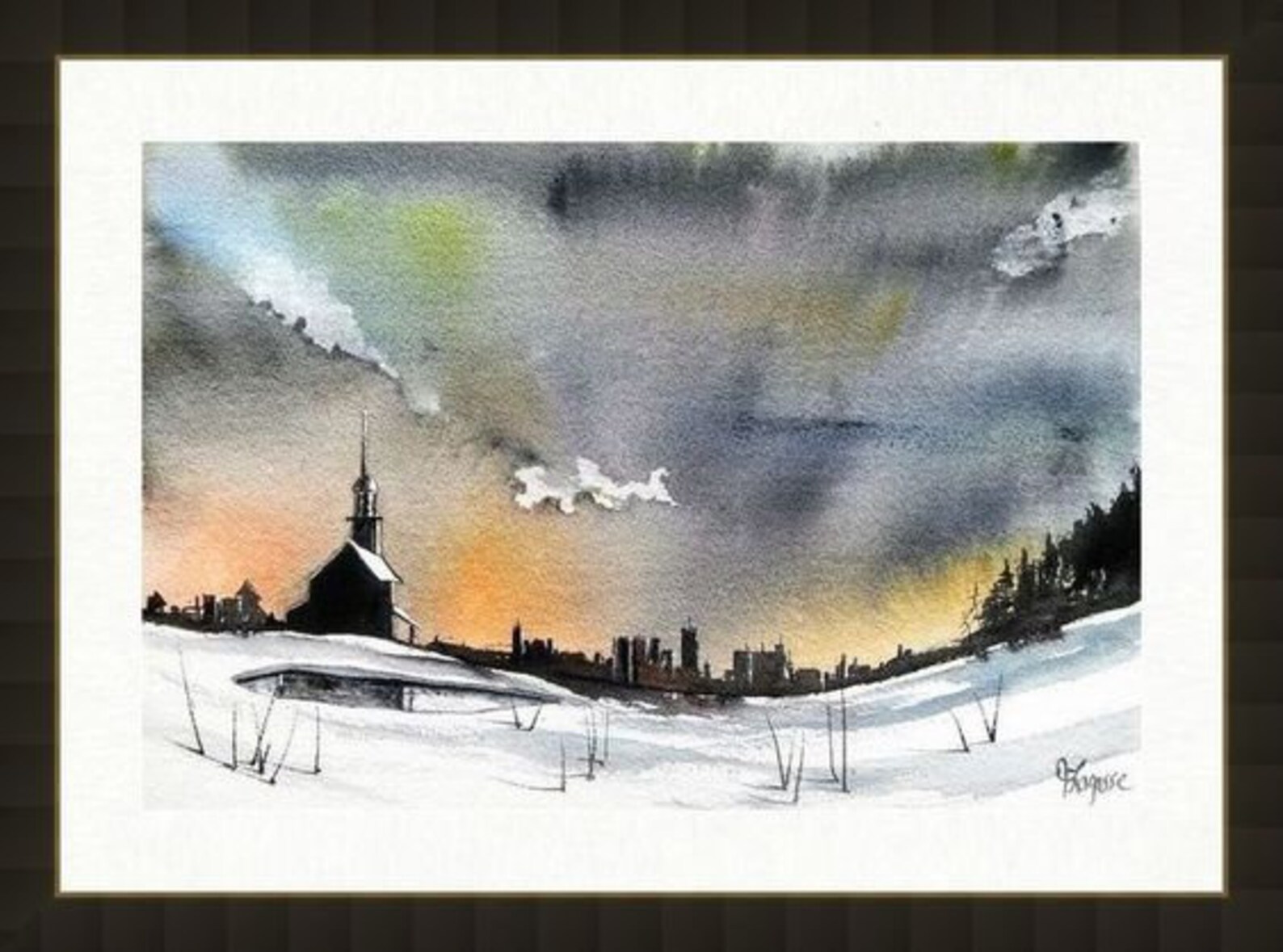 Original Watercolour Painting by Jim Lagasse | Church Painting ...