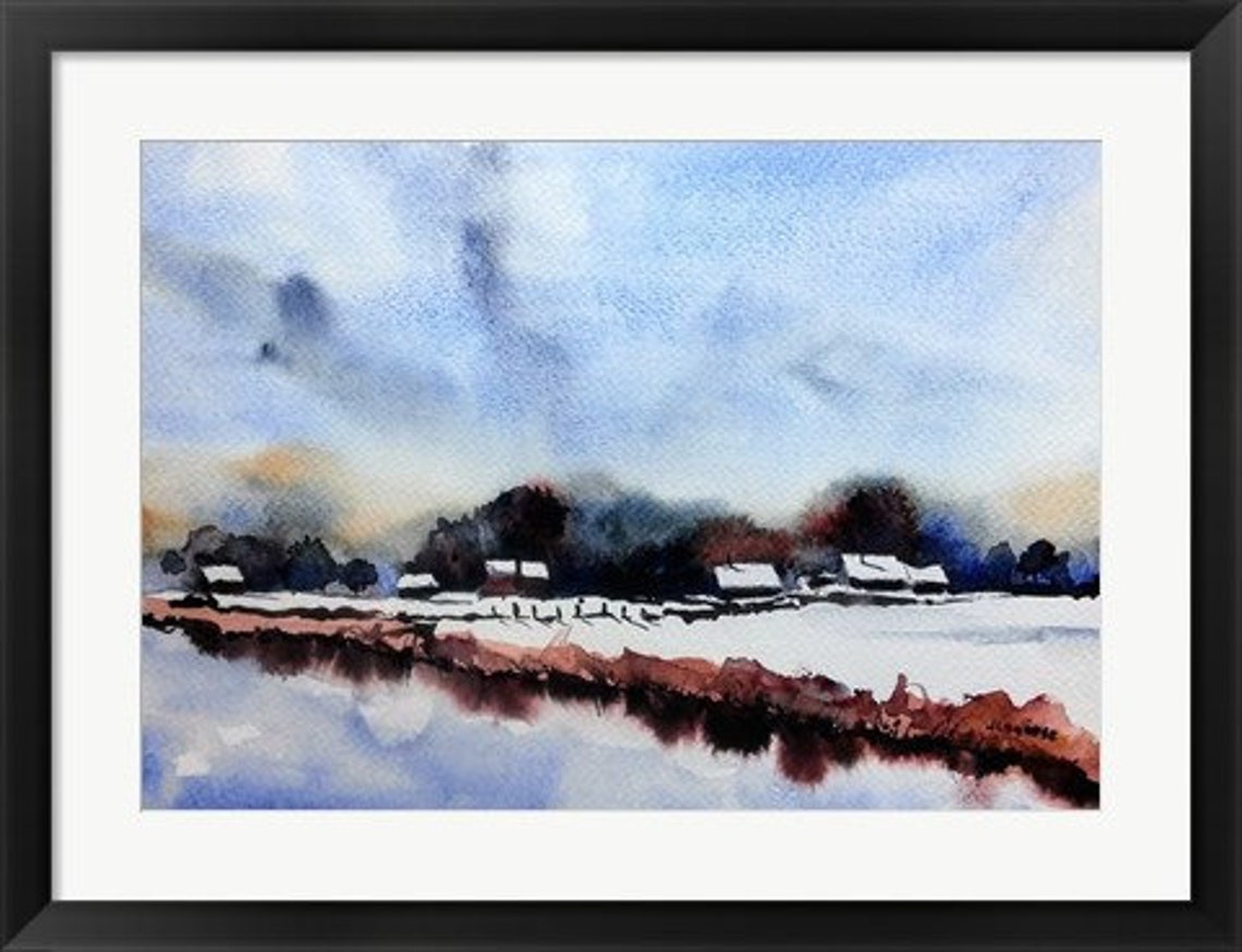 Landscape Watercolor Painting by Jim Lagasse Painting - Etsy