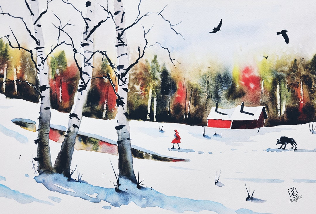 ACEO Print Aceo Limited Edition Art Card Watercolor Painting Landscape ...