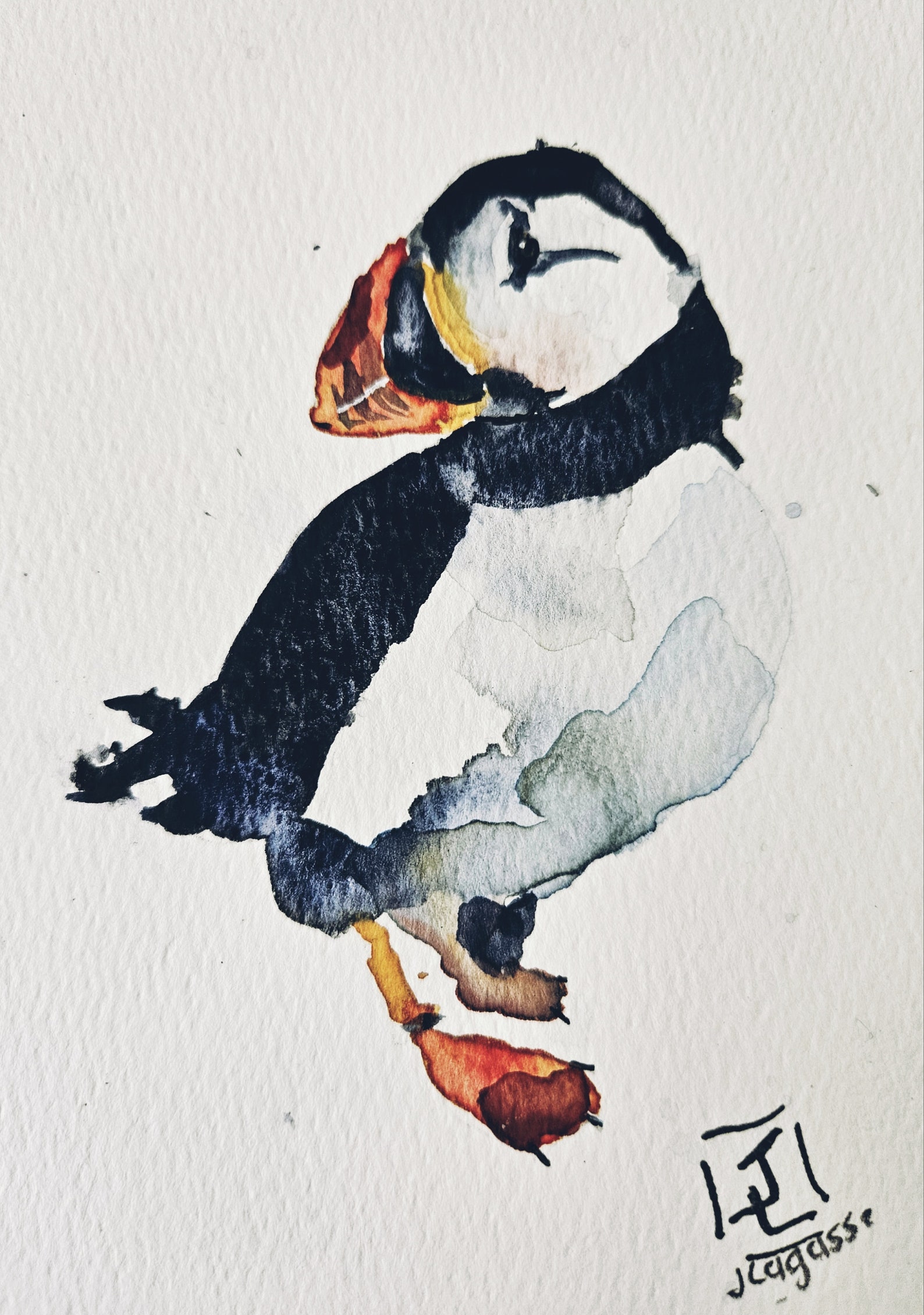 5 X 7" Puffing Prints, Bird Print, Animal Print, Animal Art, Landscape ...