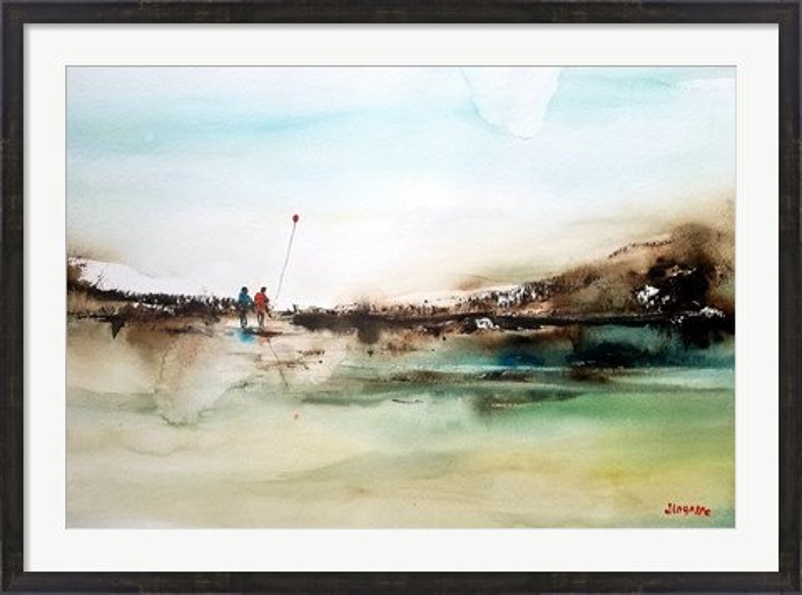 ORIGINAL LANDSCAPE Painting WATERCOLOR Jim Lagasse Art Wall - Etsy