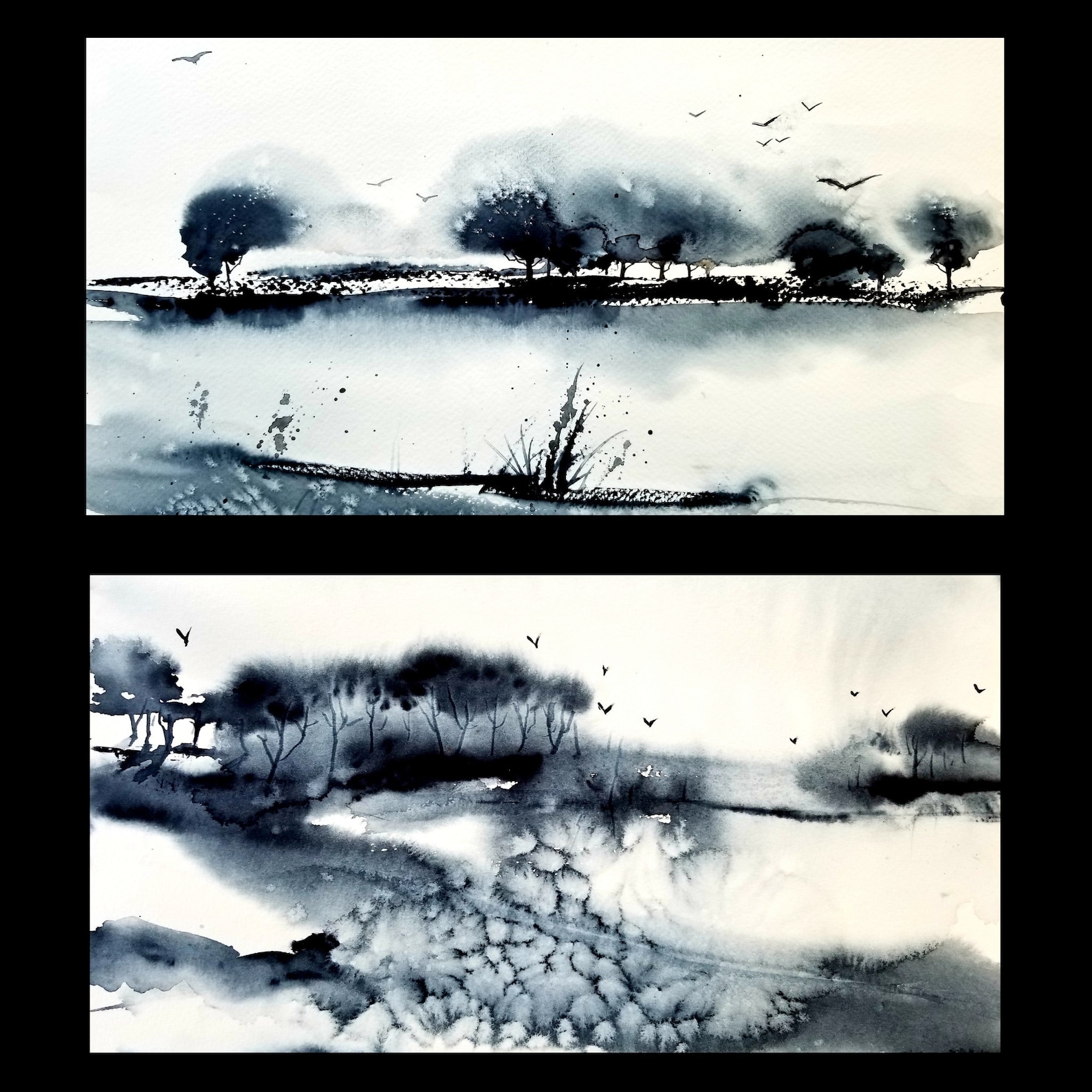 Semi Abstract Watercolor Painting Abstract Original - Etsy