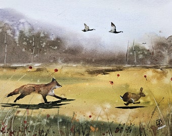 ACEO Print Aceo Limited Edition Art Card Watercolor Painting Landscape ...