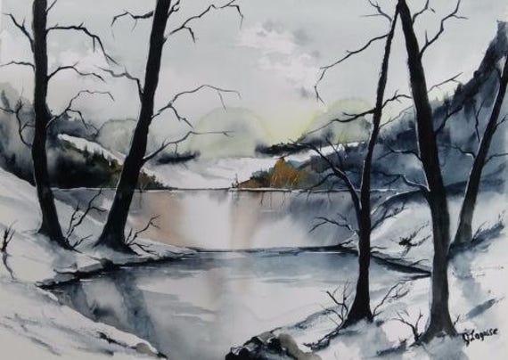 ACEO Print Aceo Limited Edition Art Card Watercolor Painting | Etsy