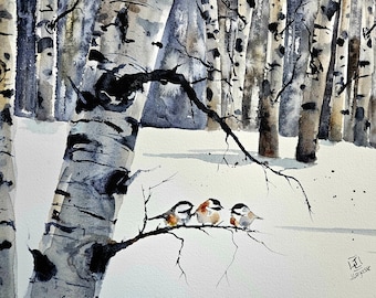 ACEO Print Aceo Limited Edition Art Card Watercolor Painting Landscape ...