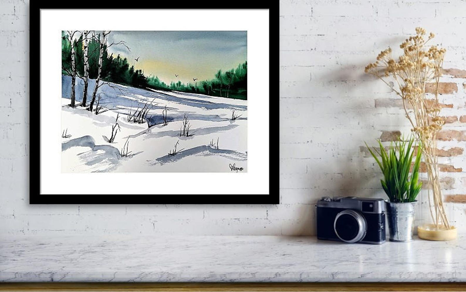 Original Watercolour Painting by Jim Lagasse Trees Painting - Etsy