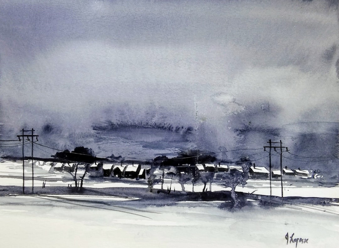 Original Watercolour Painting by Jim Lagasse | Church Painting ...