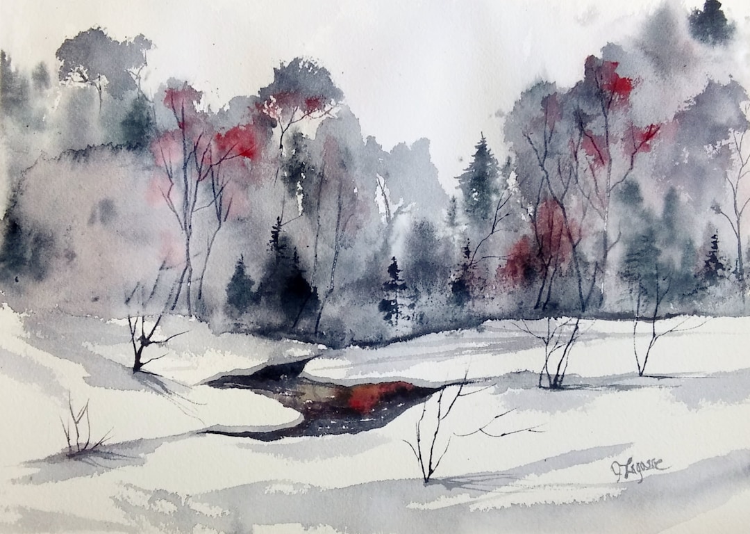 ORIGINAL Painting Watercolor Painting WATERCOLOR Painting, Watercolor ...