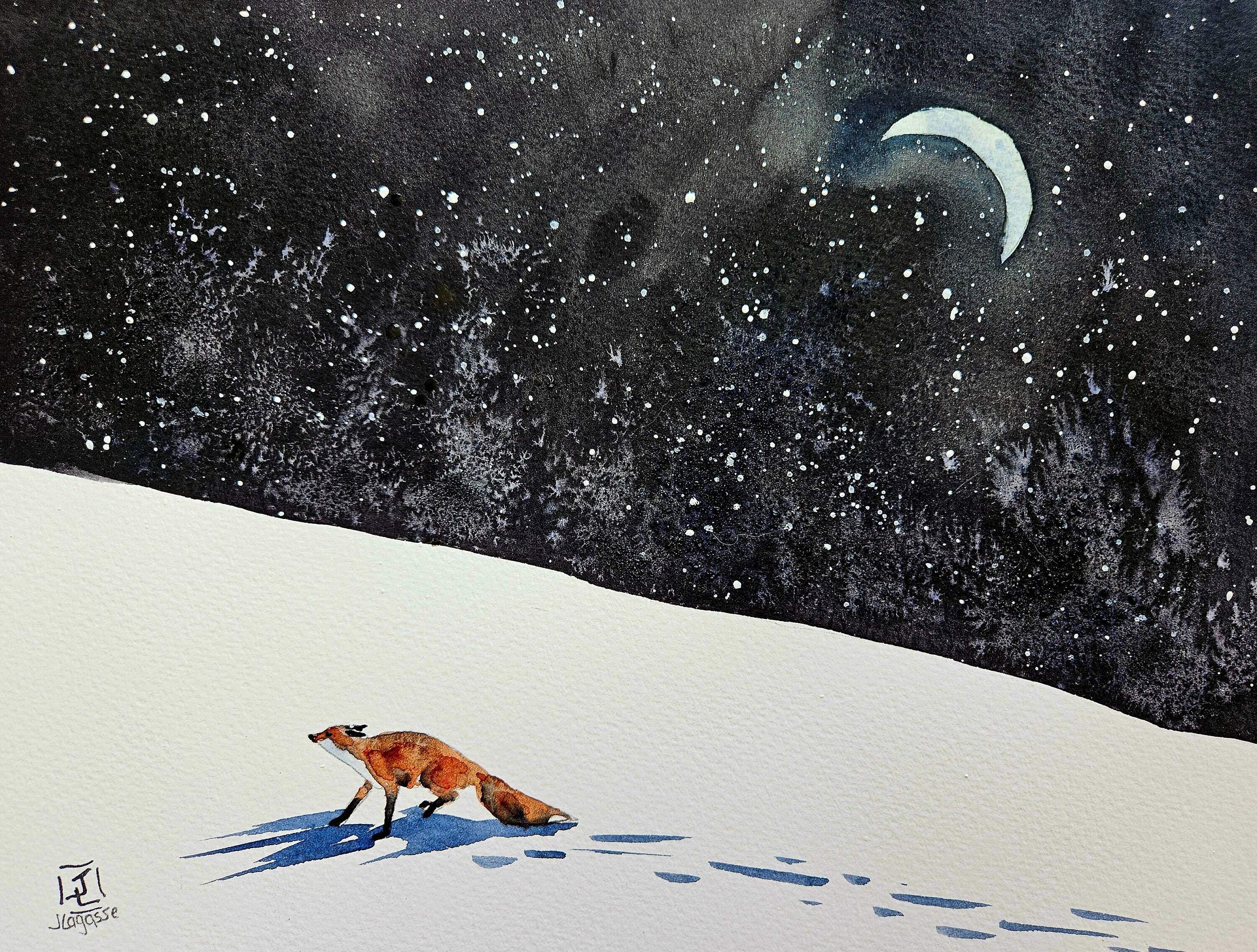 ACEO Print Aceo Limited Edition Art Card Watercolor Print Landscape ...
