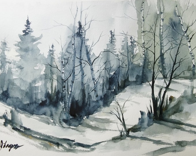 ORIGINAL Painting Watercolor Painting Original WATERCOLOR - Etsy