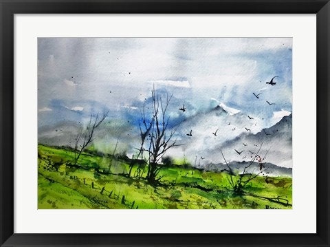 Original Watercolor Painting Landscape Jim Lagasse Art Wall - Etsy