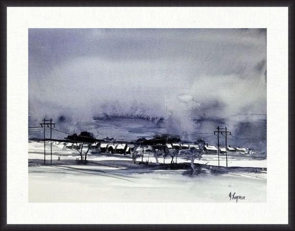 Original Watercolour Painting by Jim Lagasse Church Painting - Etsy