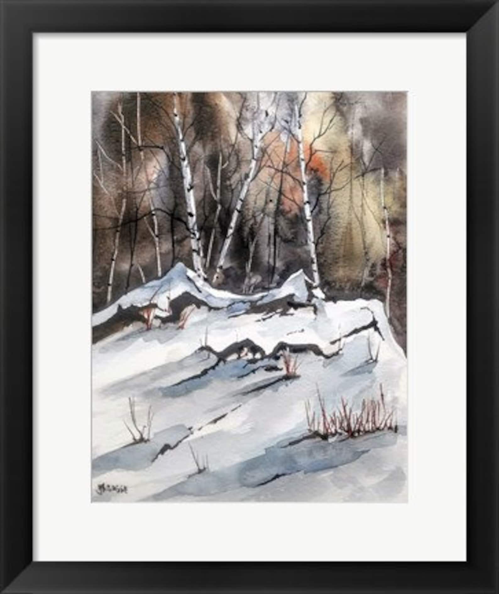 Original Watercolour Painting by Jim Lagasse Silver Birch - Etsy
