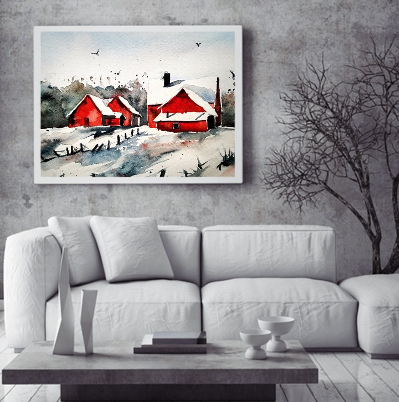 Original Watercolor Painting Landscape Jim Lagasse Art Wall - Etsy