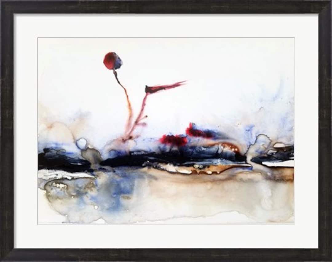 ORIGINAL Abstract LANDSCAPE Painting, WATERCOLOR, Jim Lagasse Art, Wall ...