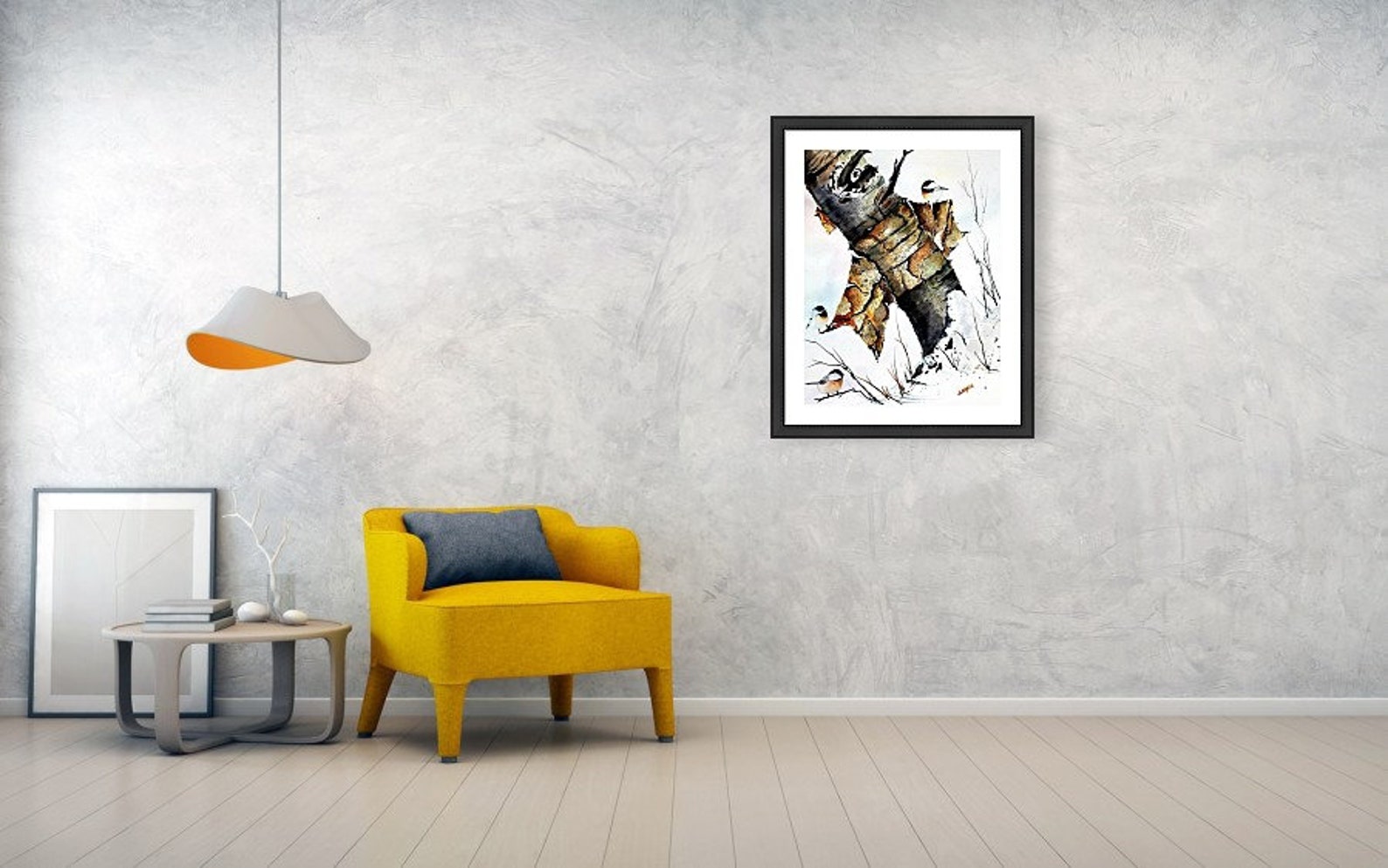 Birch Tree Painting Jim Lagasse Watercolor Birch Tree ART - Etsy