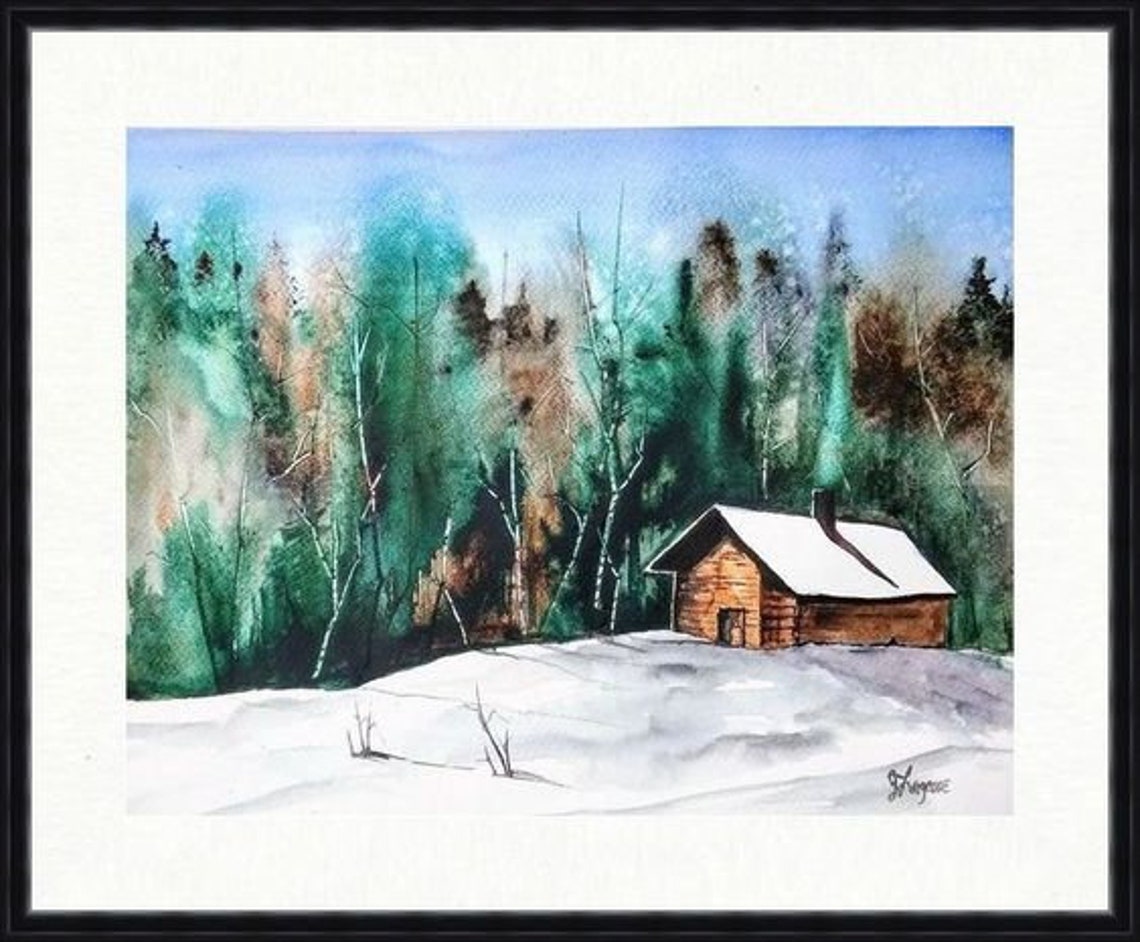 Original Watercolour Painting by Jim Lagasse Barn Painting - Etsy