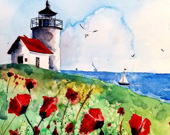 ACEO Print Aceo Limited Edition Art Card Watercolor Painting Landscape ...