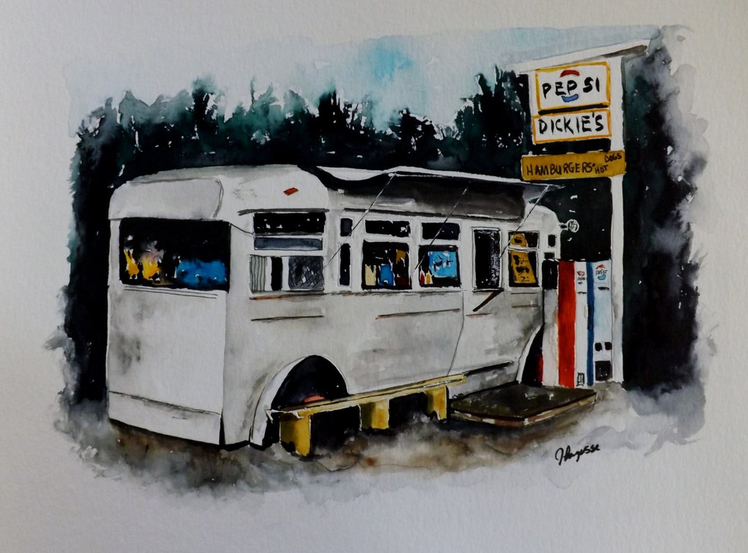 Fort Kent Maine, Art Print Open Edition- "dickie's" Fort Kent Maine Ice ...