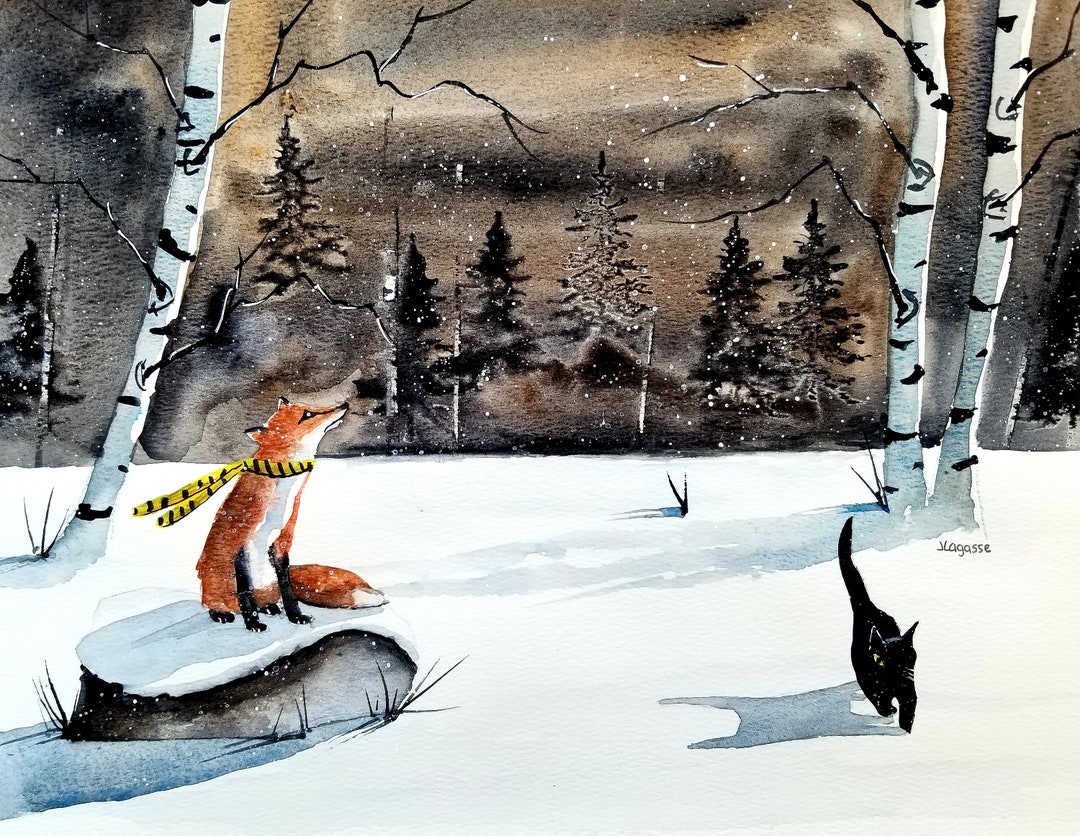 ACEO Print Aceo Limited Edition Art Card Watercolor Print Landscape ...