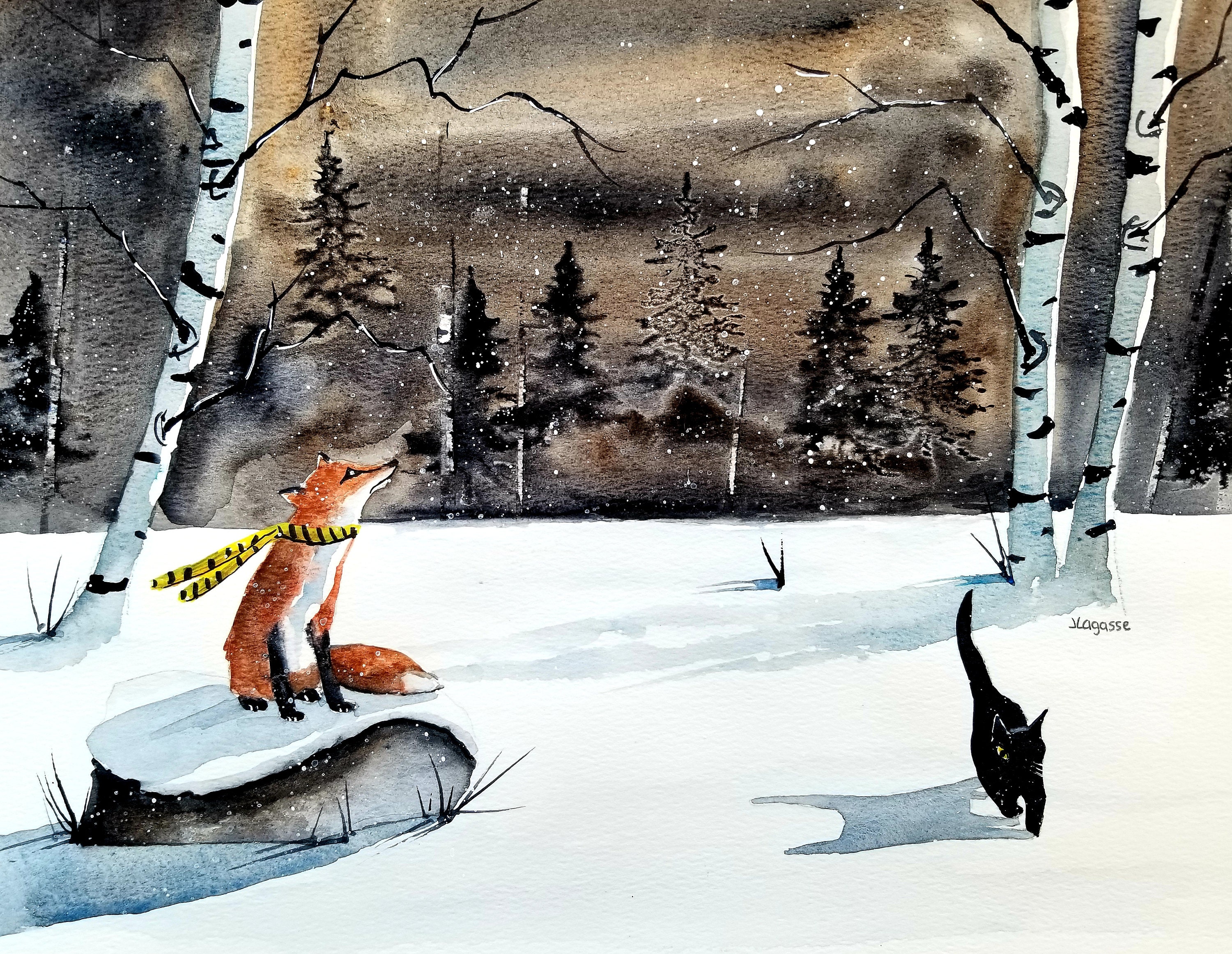 ACEO Print Aceo Limited Edition Art Card Watercolor Print Landscape ...