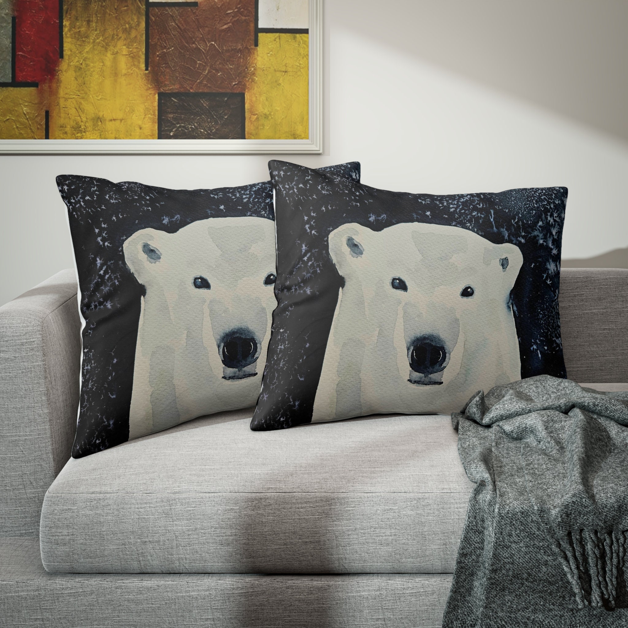 Pillow Sham, Watercolor and Illustrator Jim Lagasse, Original Artwork ...