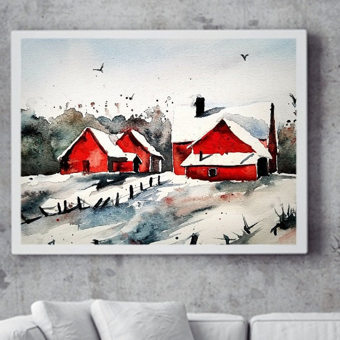 Original Watercolor Painting Landscape Jim Lagasse Art Wall - Etsy