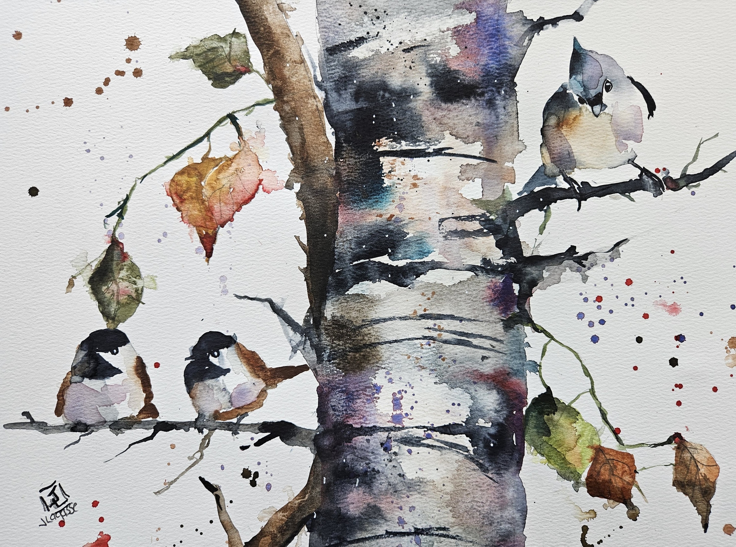 Chickadee Print, Nursery Prints, Original Art, Wall Art, Bird Painting ...