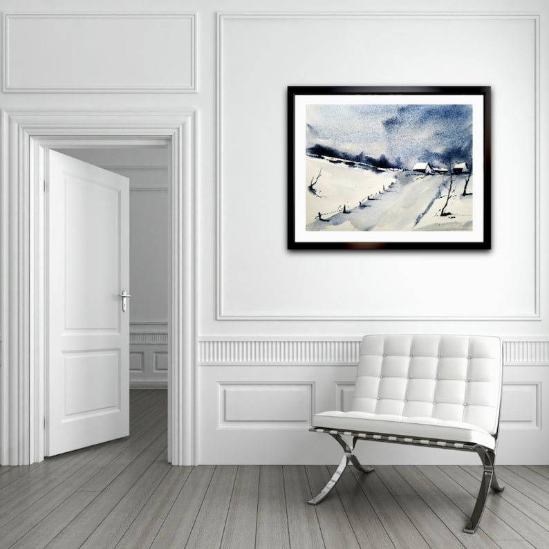 Original Painting, Semi Abstract Painting, Watercolor Original ...