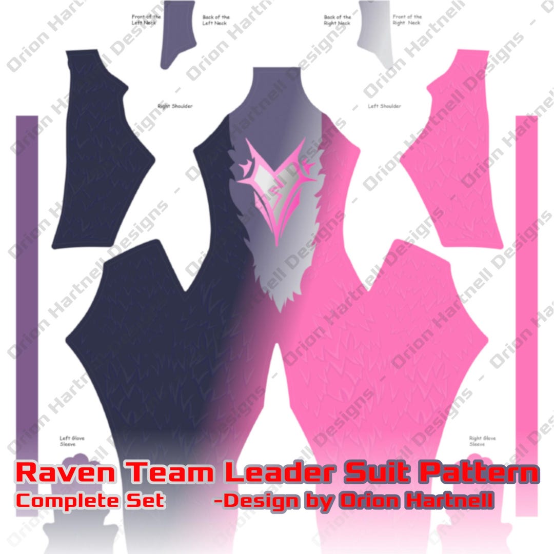 Raven Team Leader Suit Design Bundle - Etsy