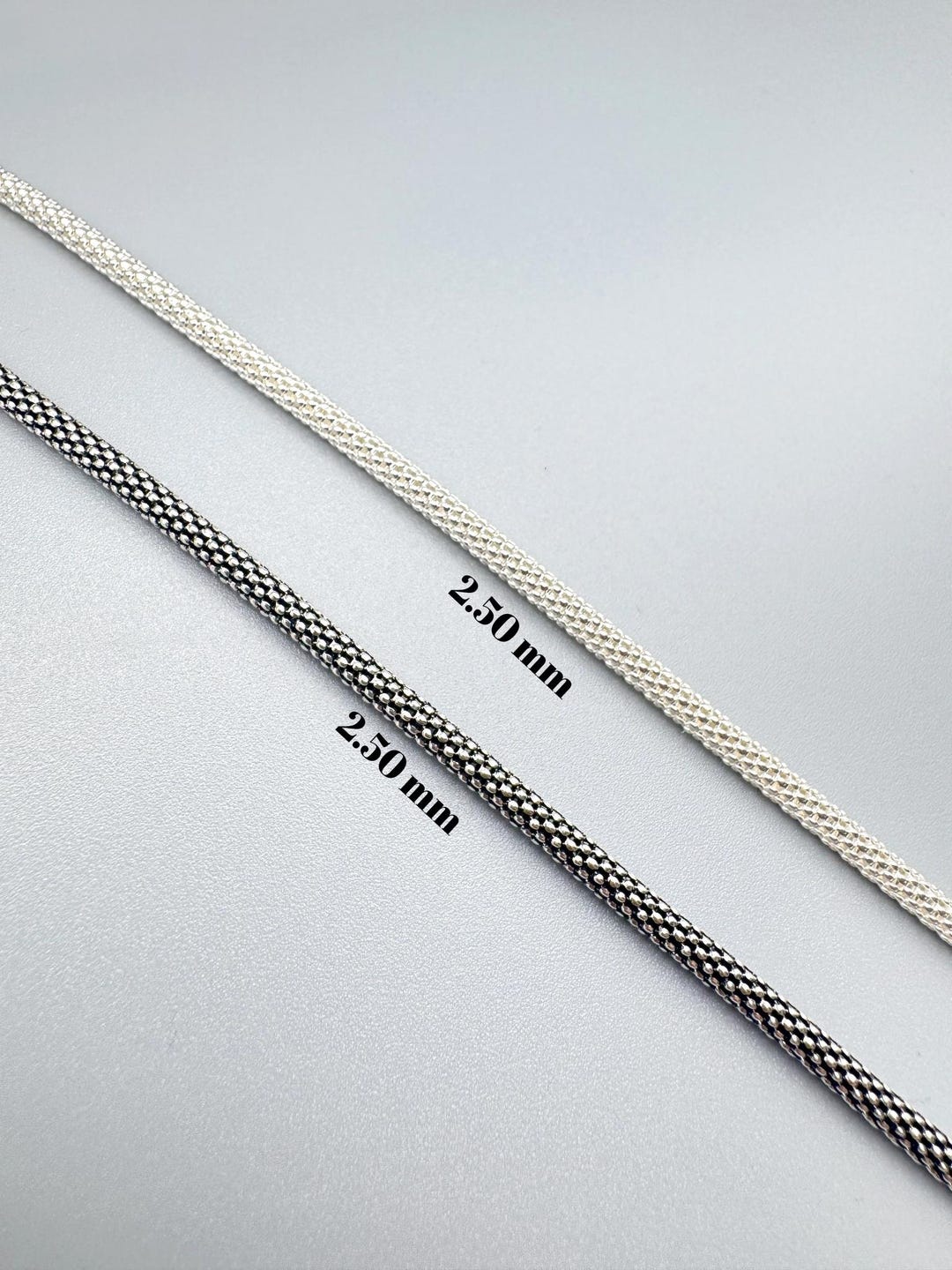Silver Chain Necklace - 925 Sterling Silver Hollow Snake Chain Choker ...